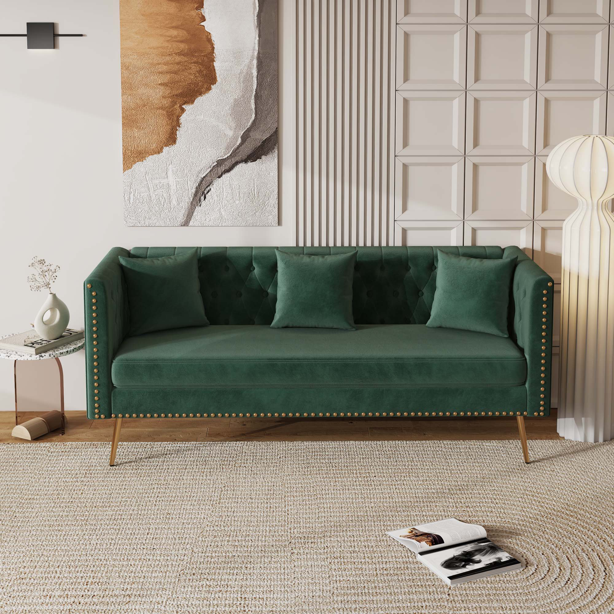 Mercer41 Florim 77.2 Square Arm Sofa Reviews Wayfair